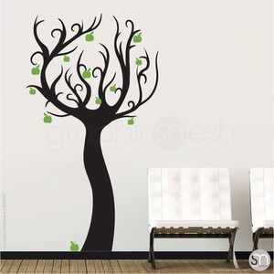 Wall Decals ENCHANTED APPLE TREE Vinyl Stickers Surface Graphics ...