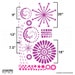 GEOMETRIC FIREWORKS Wall Decals Interior Graphics for Modern Decor by ...