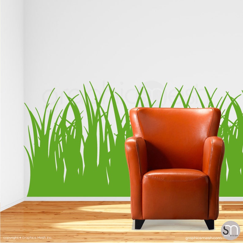 Tall GRASS WALL DECALS Vinyl Stickers 35 Inches Tall - Etsy