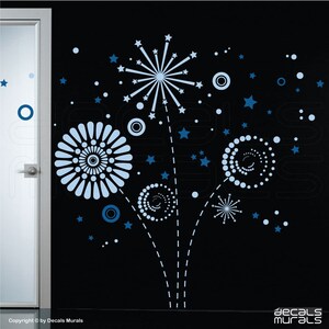 GEOMETRIC FIREWORKS Wall Decals Interior Graphics for Modern Decor by ...