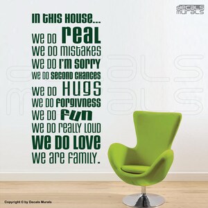 Wall Decals in THIS House...we Do House Rules Quote Lettering Surface ...