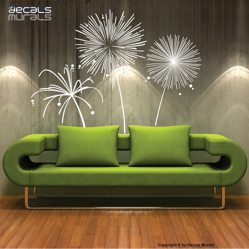 Wall Decal FIREWORKS Vinyl Shapes Modern Decor Stickers by Decals ...