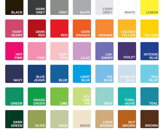COLOR SAMPLES Vinyl for Wall Decals From Decals Murals - Etsy