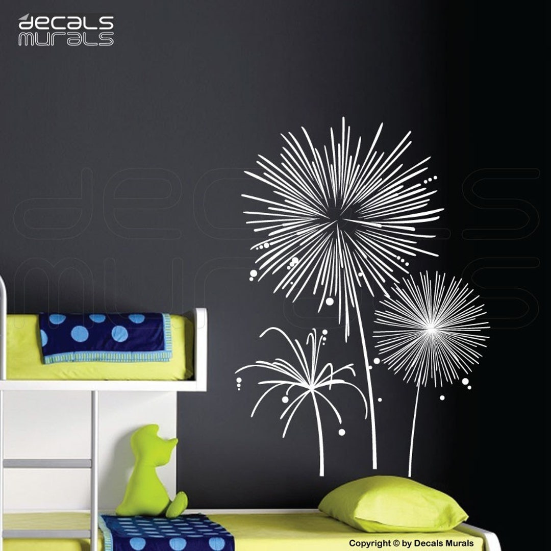 Wall Decals FIREWORKS Vinyl Art Stickers - Wall Graphics for Modern ...