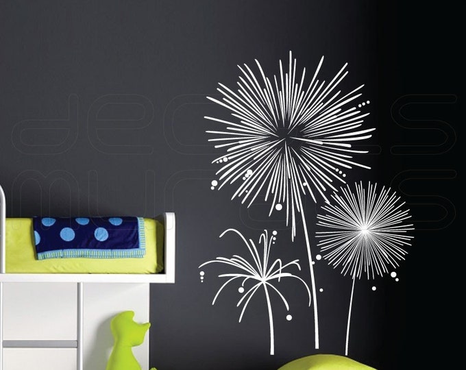 Wall Decals FIREWORKS Vinyl Art Stickers - Wall Graphics for Modern ...