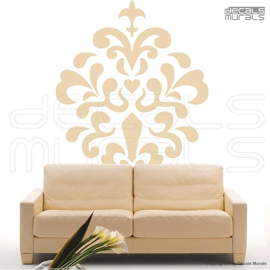 Wall Decals MOD DAMASK Vinyl Stickers Interior Decor by Decals Murals ...