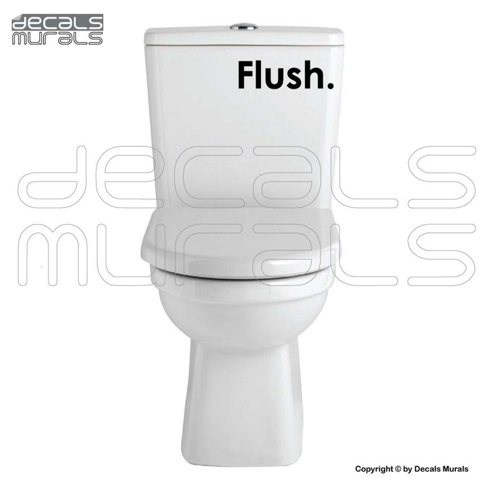 Wall Decal FLUSH Vinyl Lettering Stickers Fun Interior Decor - Etsy