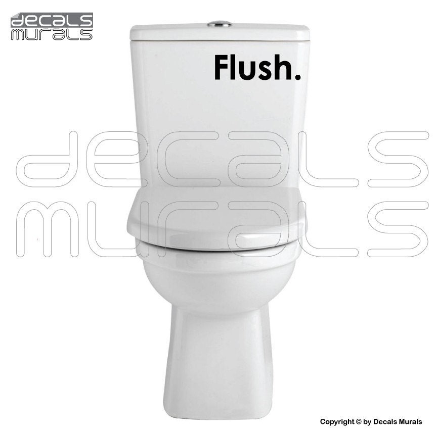 Wall Decal FLUSH Vinyl Lettering Stickers Fun Interior Decor - Etsy