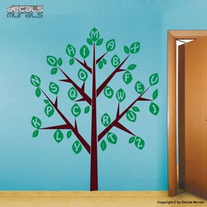 Wall Decals ALPHABET TREE Large Vinyl Art Stickers Decor by Decals ...