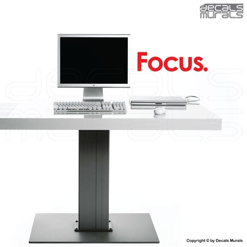 Wall Decals FOCUS Vinyl Lettering Interior Decor for Home and - Etsy