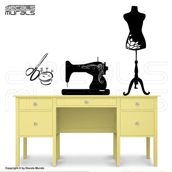 Sewing Wall Decal - Etsy