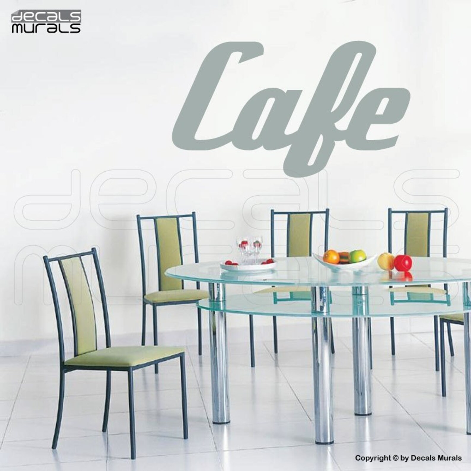 Wall Decal CAFE Vinyl Lettering Art Sticker Kitchen Decor by Decals ...
