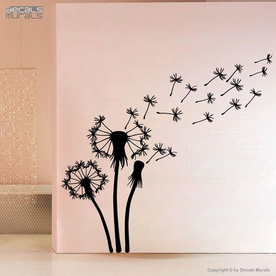 Wall Decals DANDELIONS Vinyl Art Surface Graphics Interior - Etsy