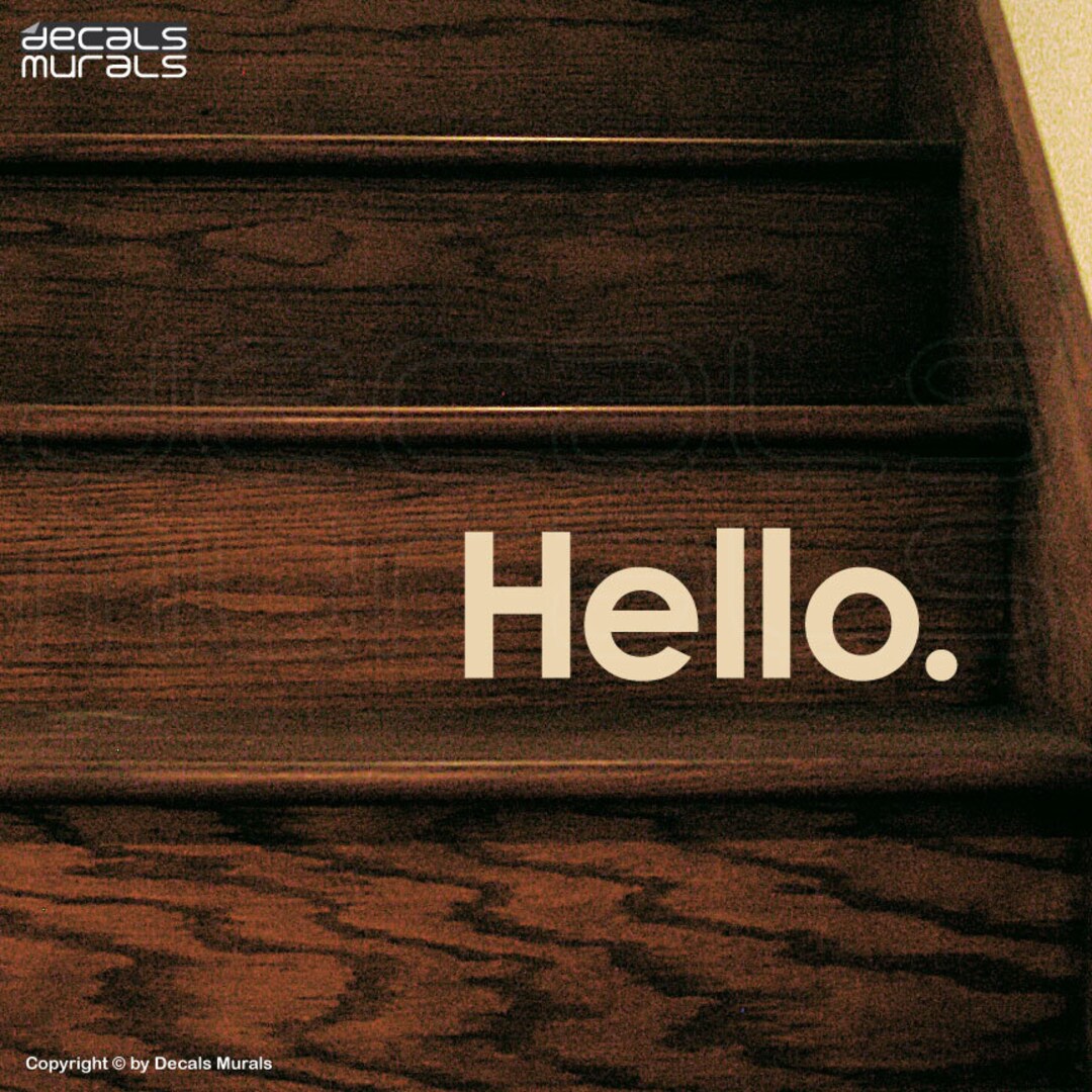 Wall Decal HELLO Vinyl Lettering Stickers Decor by Decals Murals - Etsy