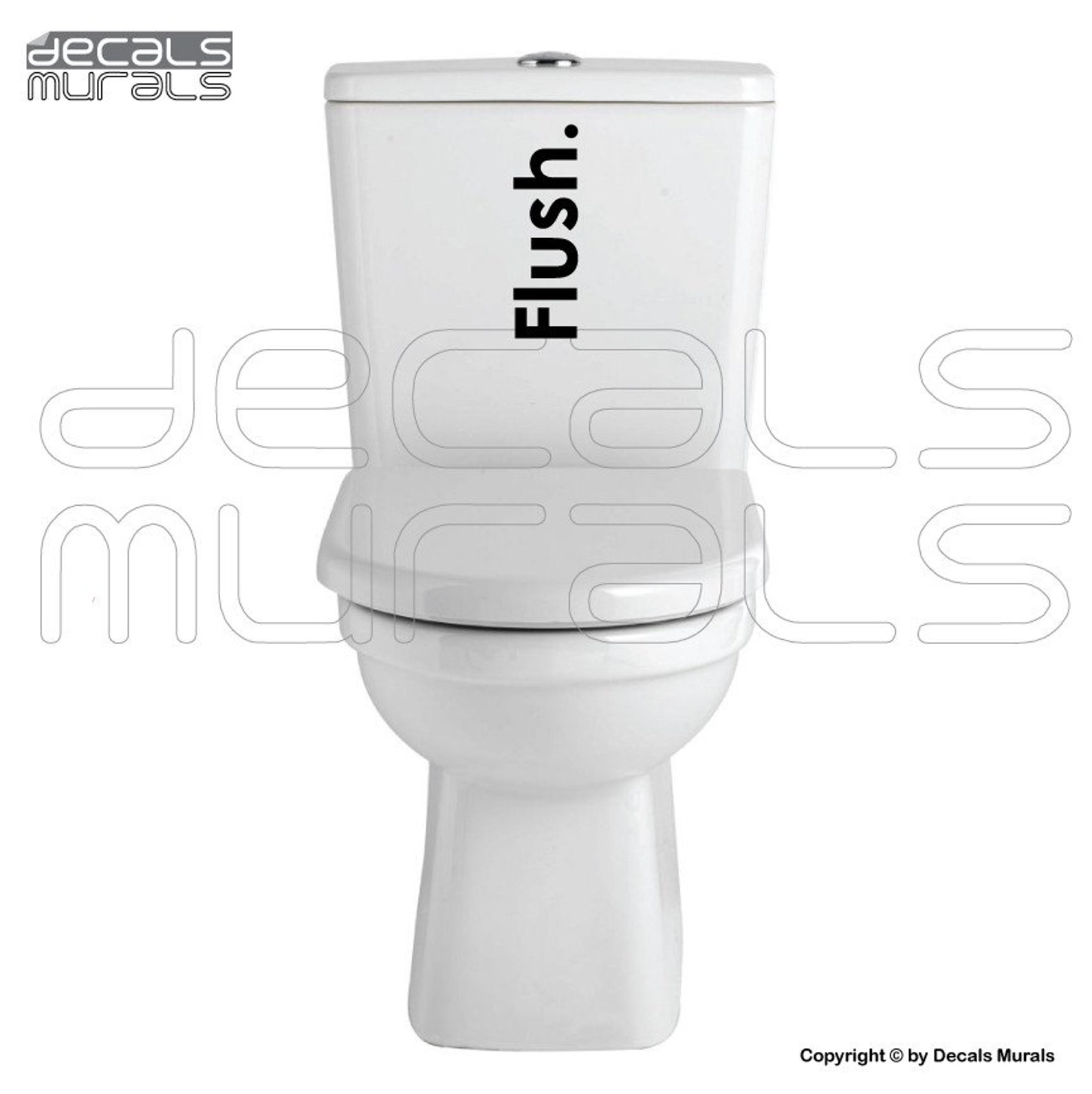 Wall Decal FLUSH Vinyl Lettering Stickers Fun Interior Decor | Etsy