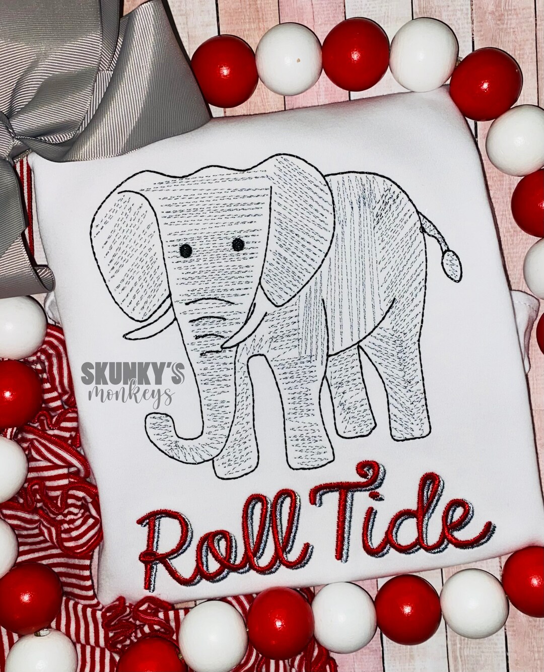 Girl Alabama Football Shirt, Girls Elephant Shirt, Girls Mascot Shirt ...