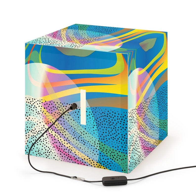 Light Cube Lamp Designer Accent Lighting Cellular Movement - Etsy