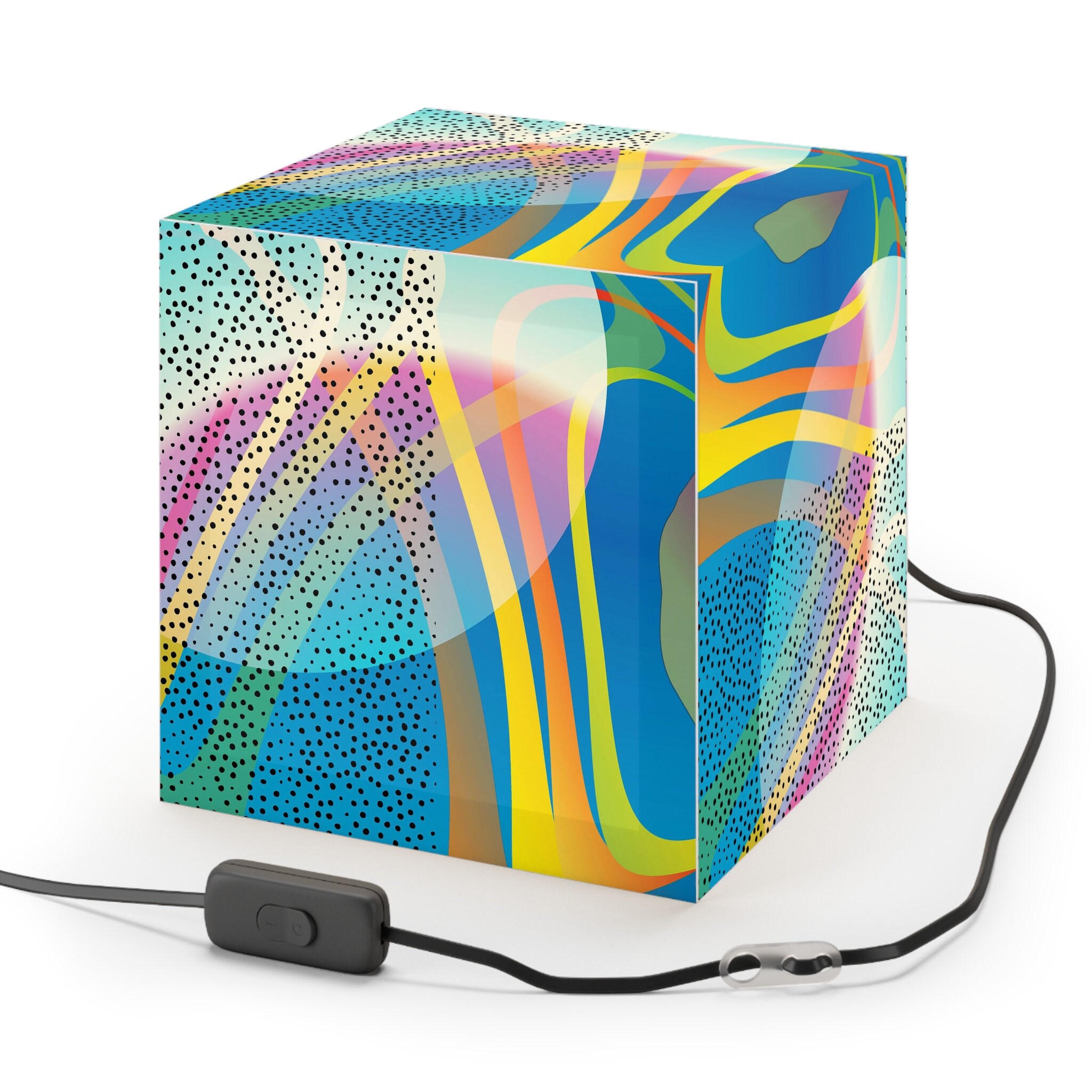 Light Cube Lamp Designer Accent Lighting Cellular Movement - Etsy