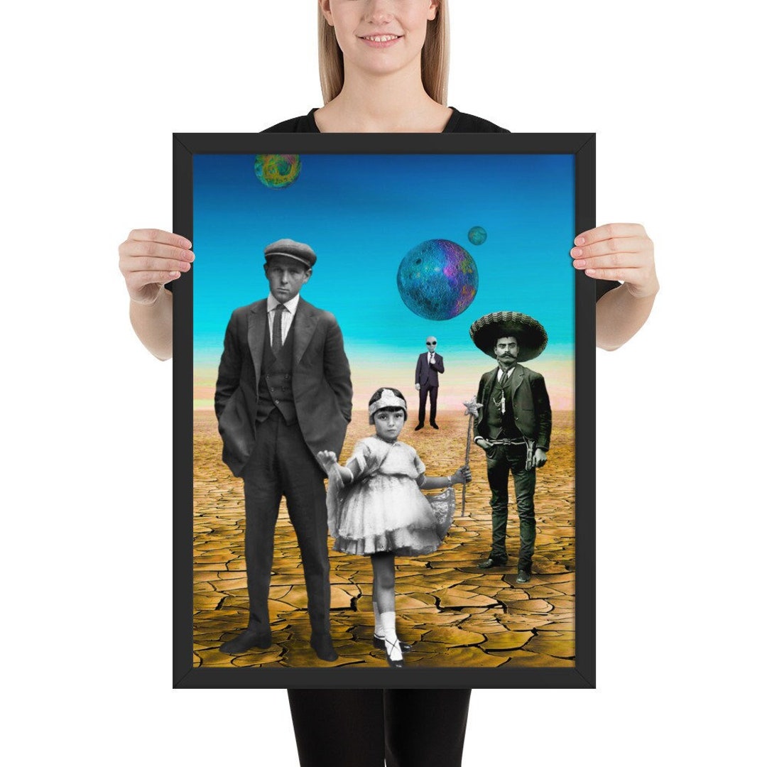 Planetary Rest Stop, Abducted, Framed Poster Wall Art, Vintage Wall Art ...
