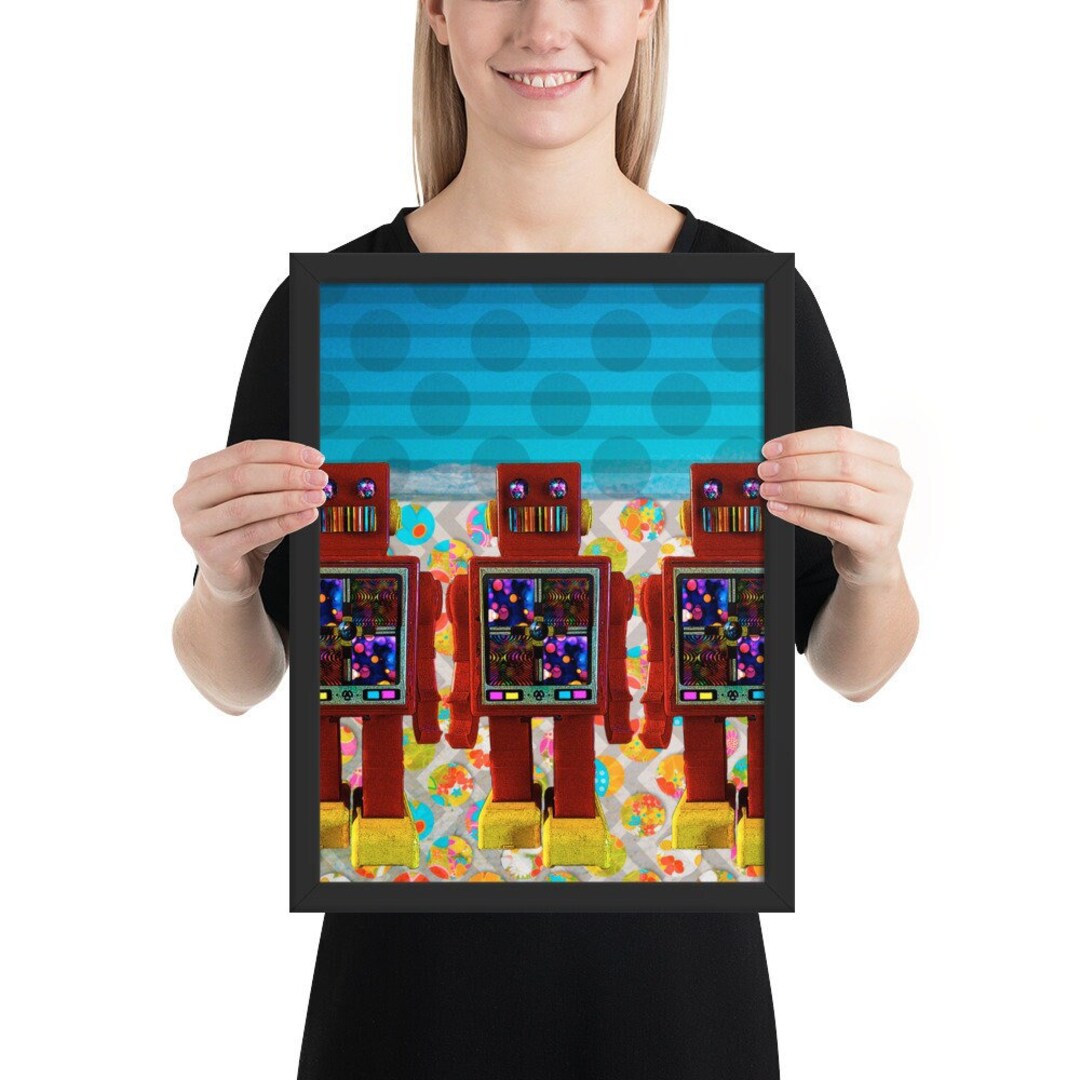 Toy Robot Pop, Robot Wall Art, Toy Robots, Pop Art, Urban Chic Wall ...