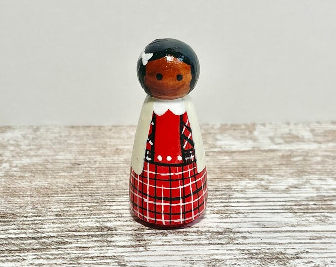 Ruby Bridges Peg Doll - Etsy