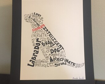 Word art calligram | Etsy