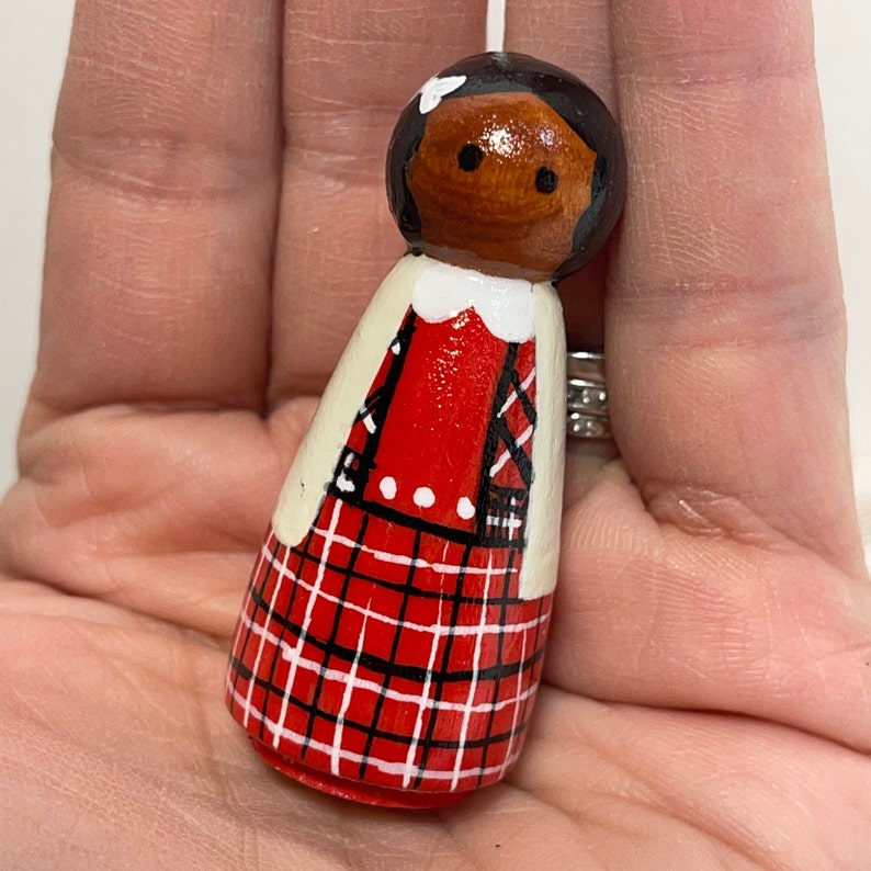 Ruby Bridges Peg Doll - Etsy