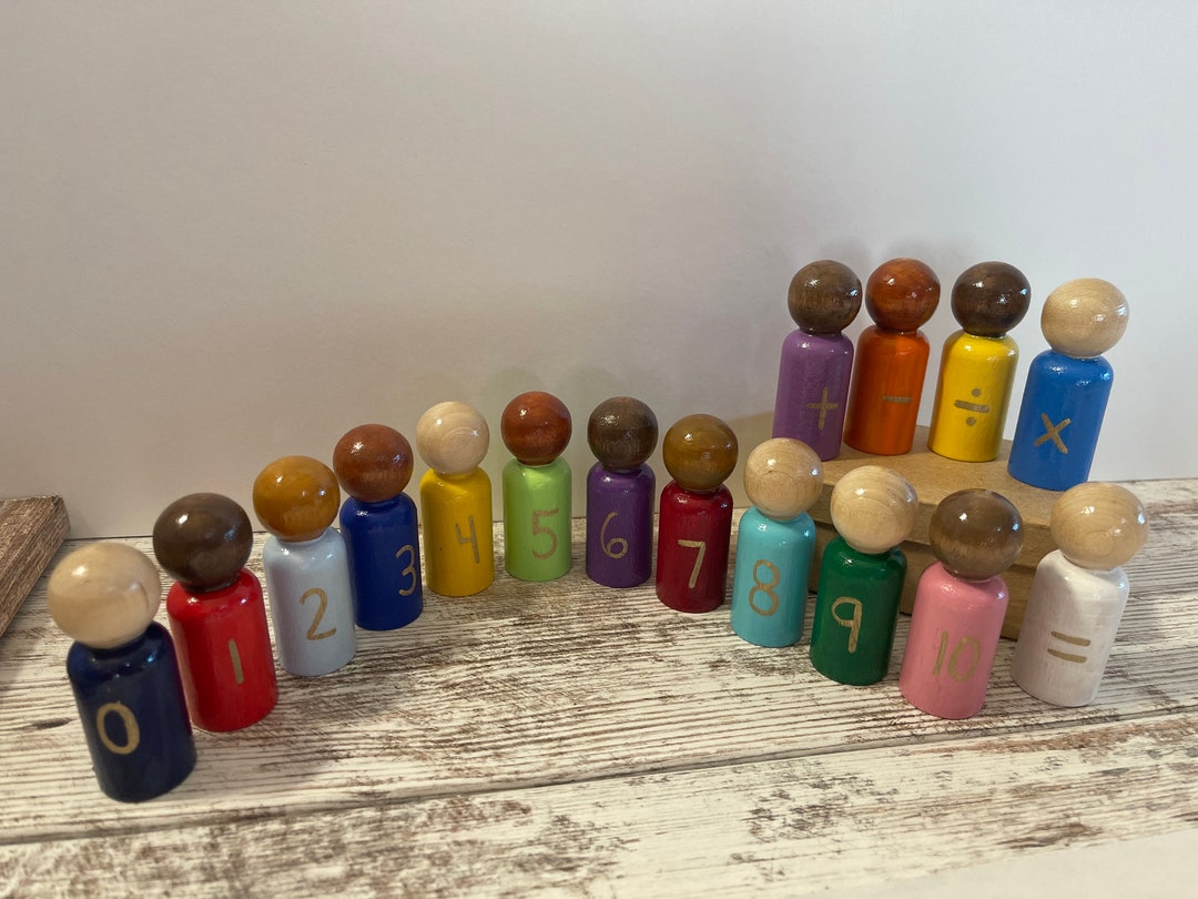 Number Peg Dolls / Peg Doll Math Set / Waldorf Math / Montessori Math ...