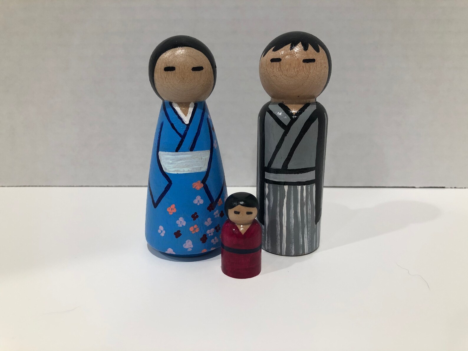 Japanese Nativity Set, Unique Nativity, Peg Doll Nativity, Japan ...