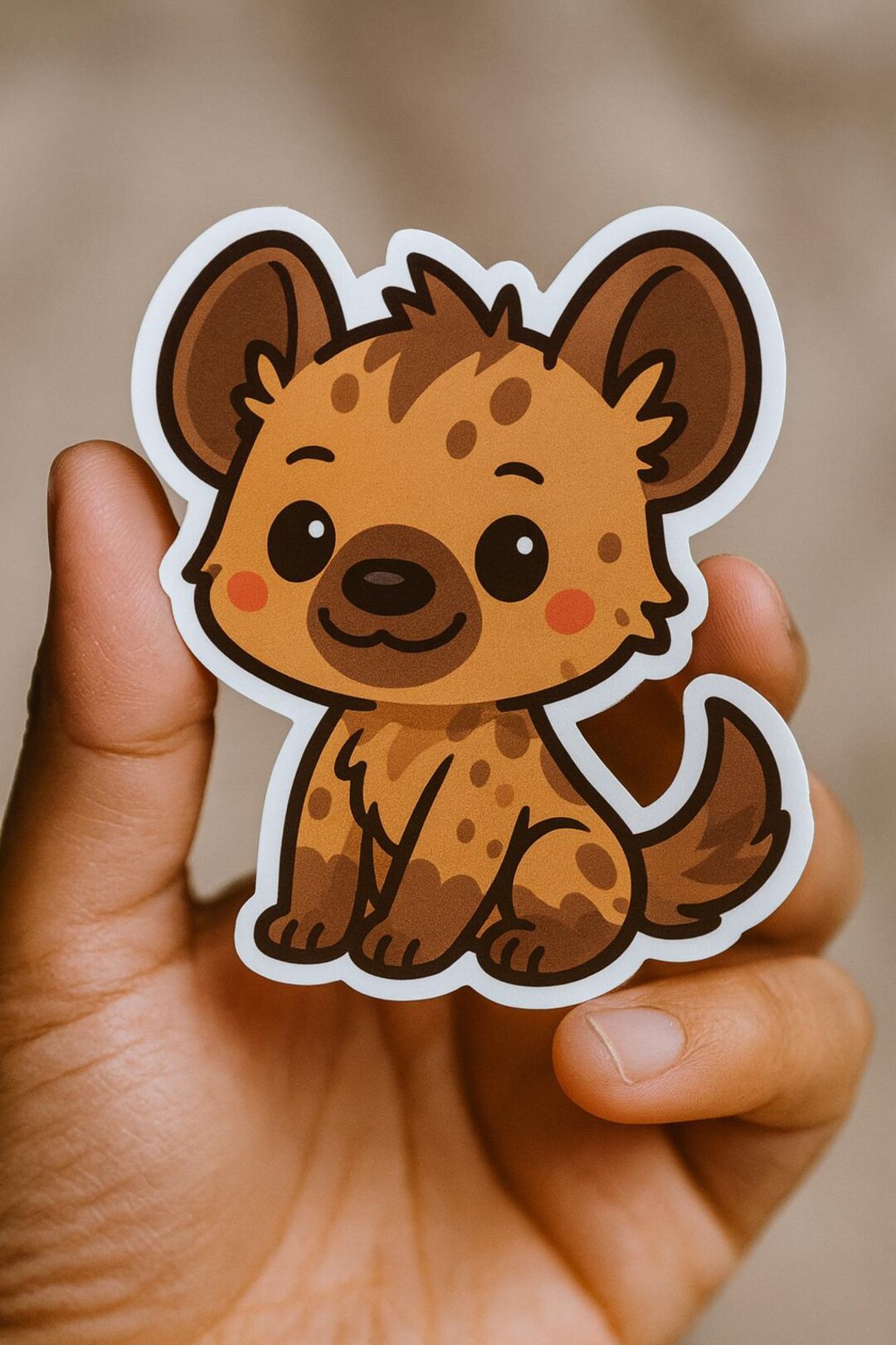 Chibi Buda the Mythical Hyena Die-cut Sticker | African Folklore - Etsy