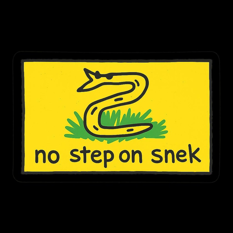 No Step on Snek Meme Sticker - Etsy