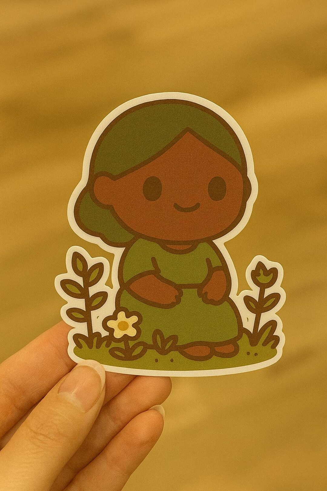 Chibi Asase Yaa Earth Goddess Die-cut Sticker | Akan Mythology - Etsy