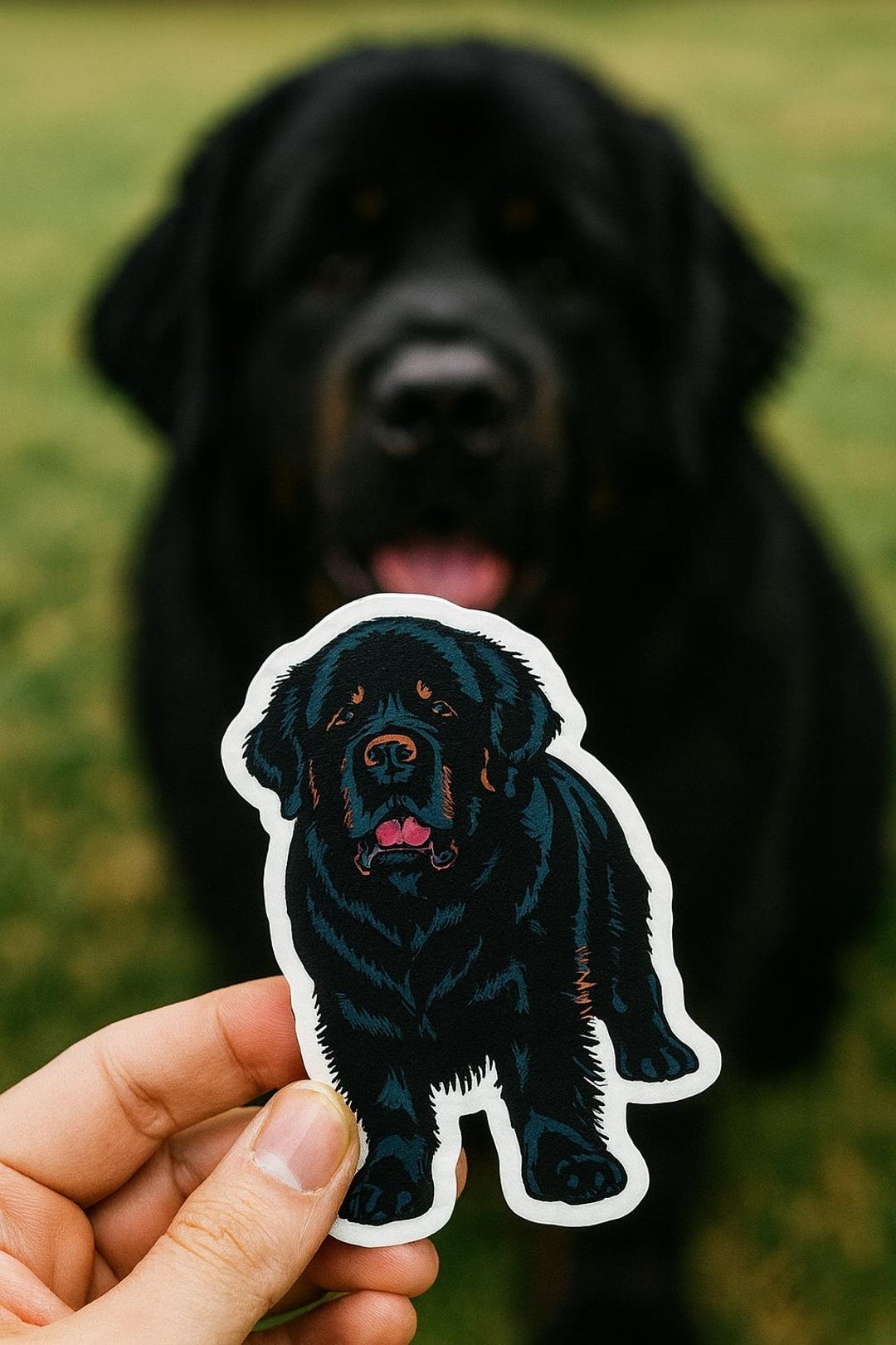 Newfoundland Full Body Die Cut Vinyl Sticker - Etsy