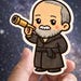 Chibi Galileo Galilei Vinyl Sticker, Astronomy History Die Cut Sticker ...