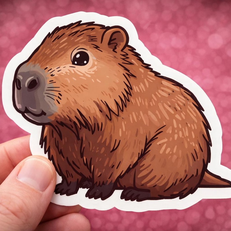Chibi Capybara - Etsy