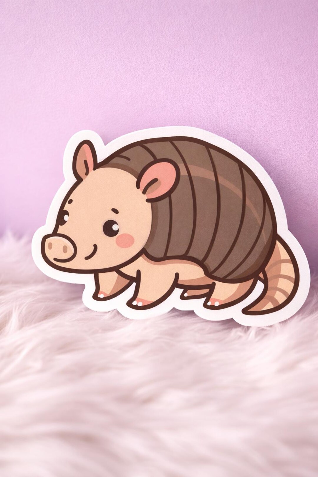 Chibi Armadillo Sticker - Kawaii Texas Wildlife Decal - Etsy