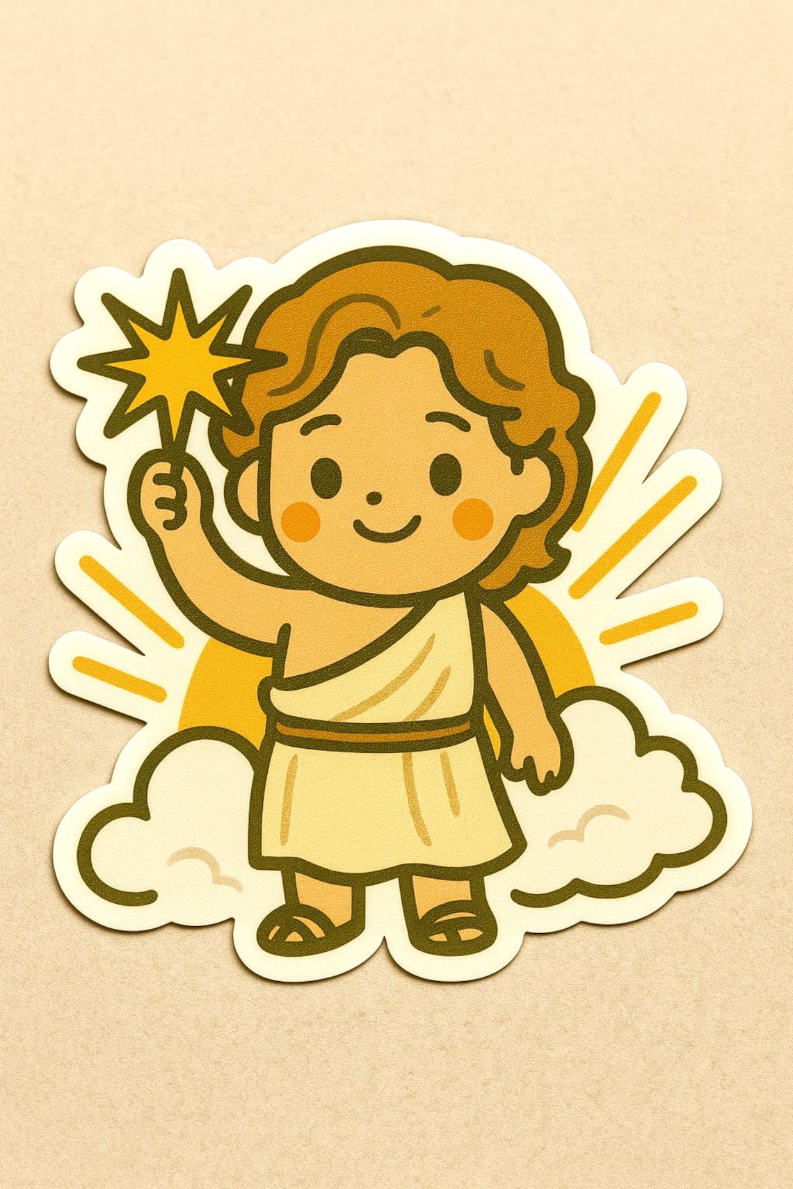 Greek Mythology Chibi Aether Vinyl Sticker - Etsy
