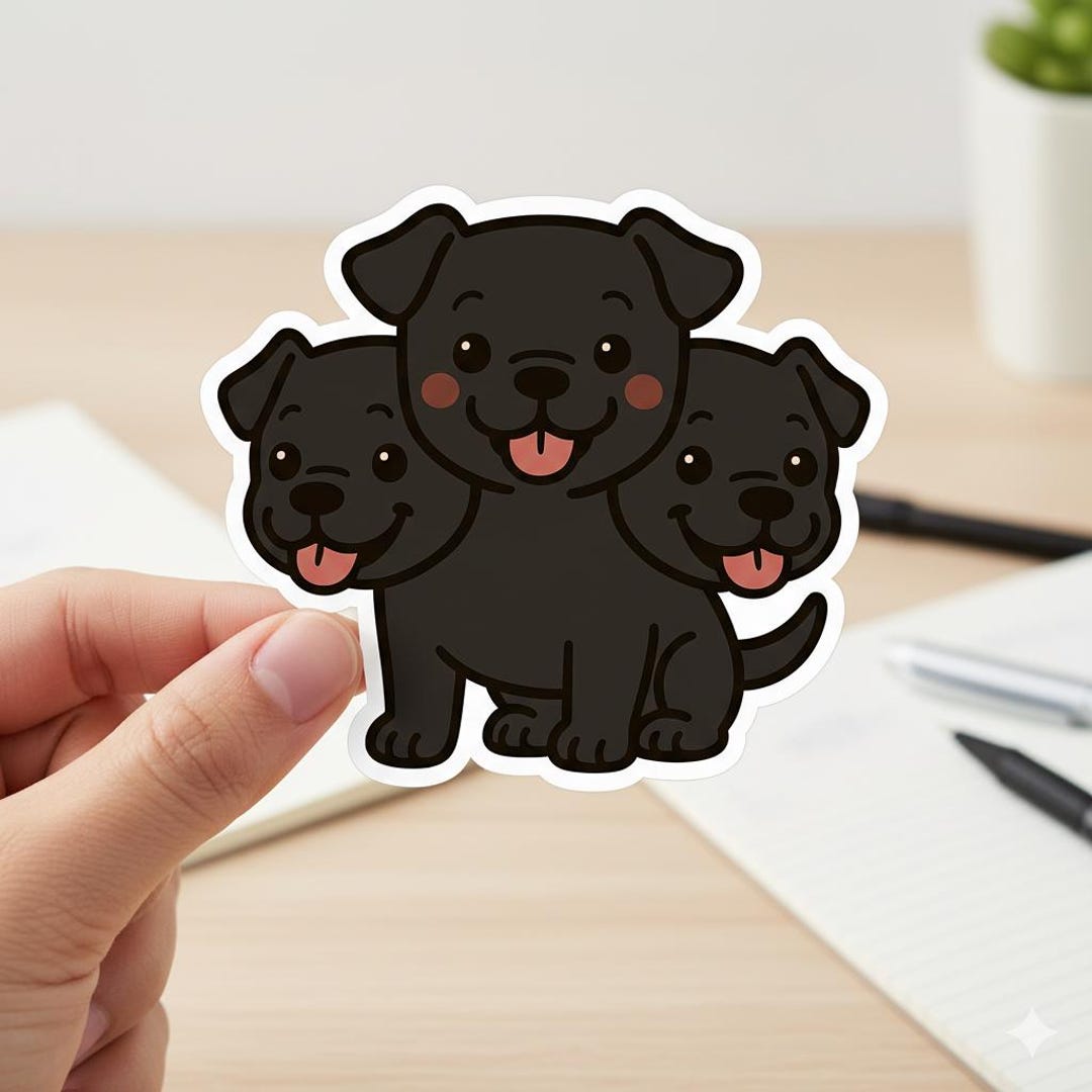 Cerberus Kawaii Greek Mythology Sticker - Etsy