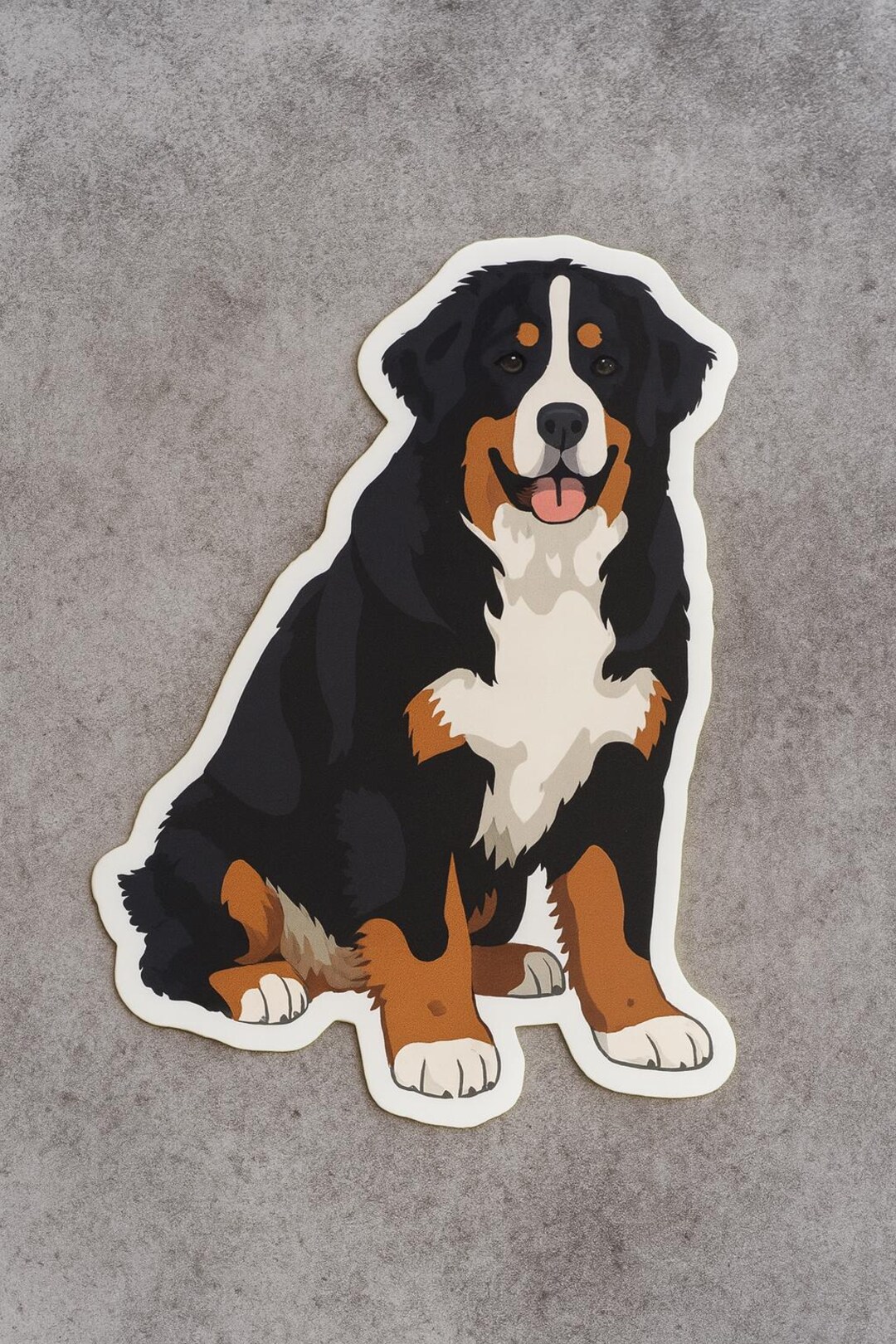 Full-body Bernese Mountain Dog Sticker - Etsy