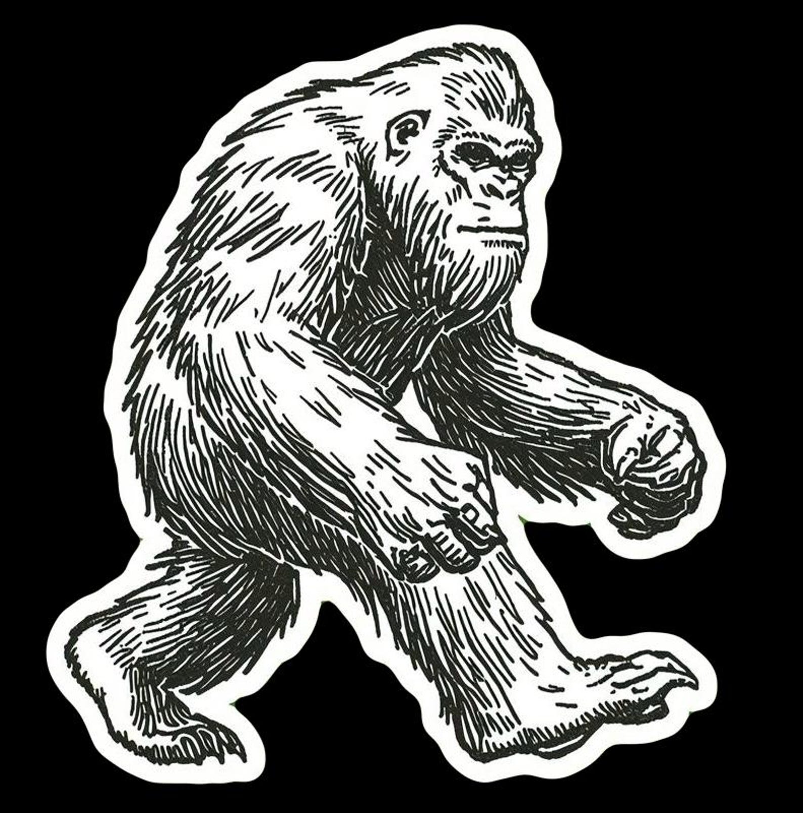 Vintage Bigfoot Sticker - Etsy