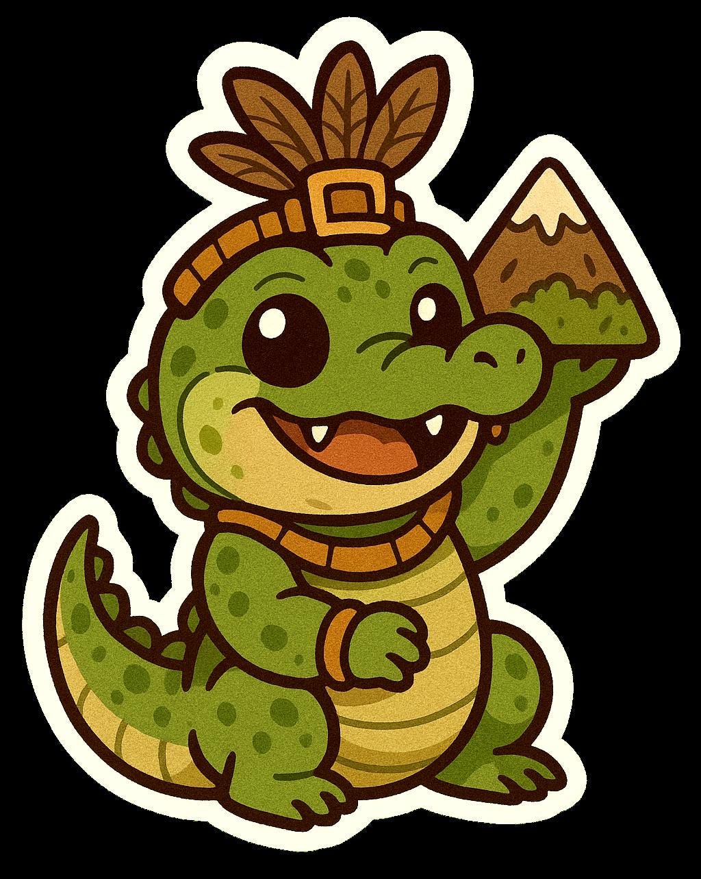 Chibi Zipacna Mayan Mythology Vinyl Sticker - Etsy