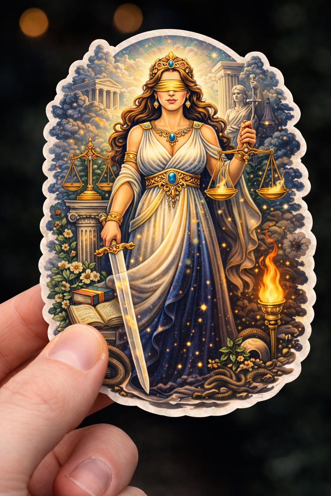 Themis Greek Mythology Vinyl Die Cut Sticker - Etsy