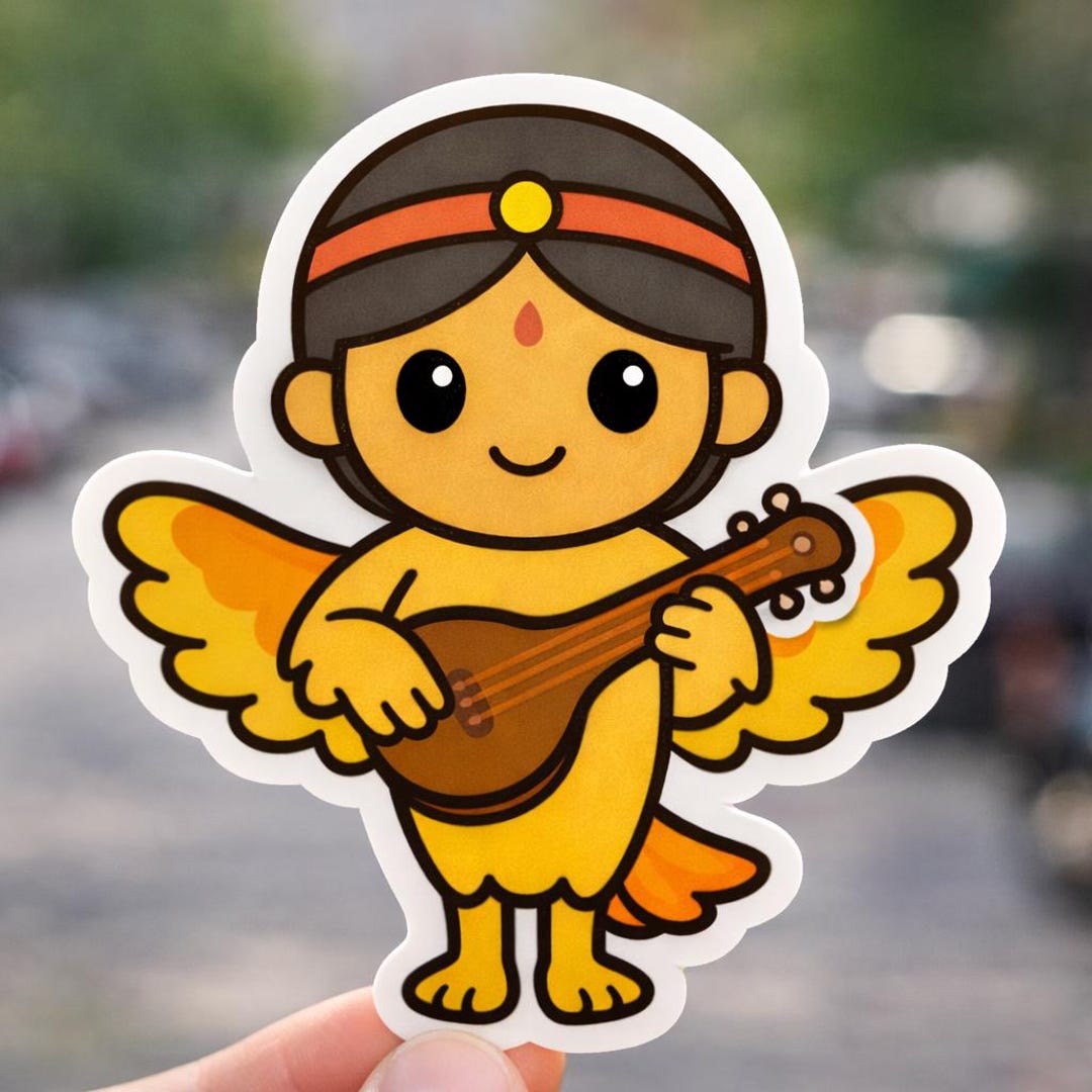Chibi Garuda Mythology Vinyl Sticker, Hindu Folklore Die Cut Sticker - Etsy