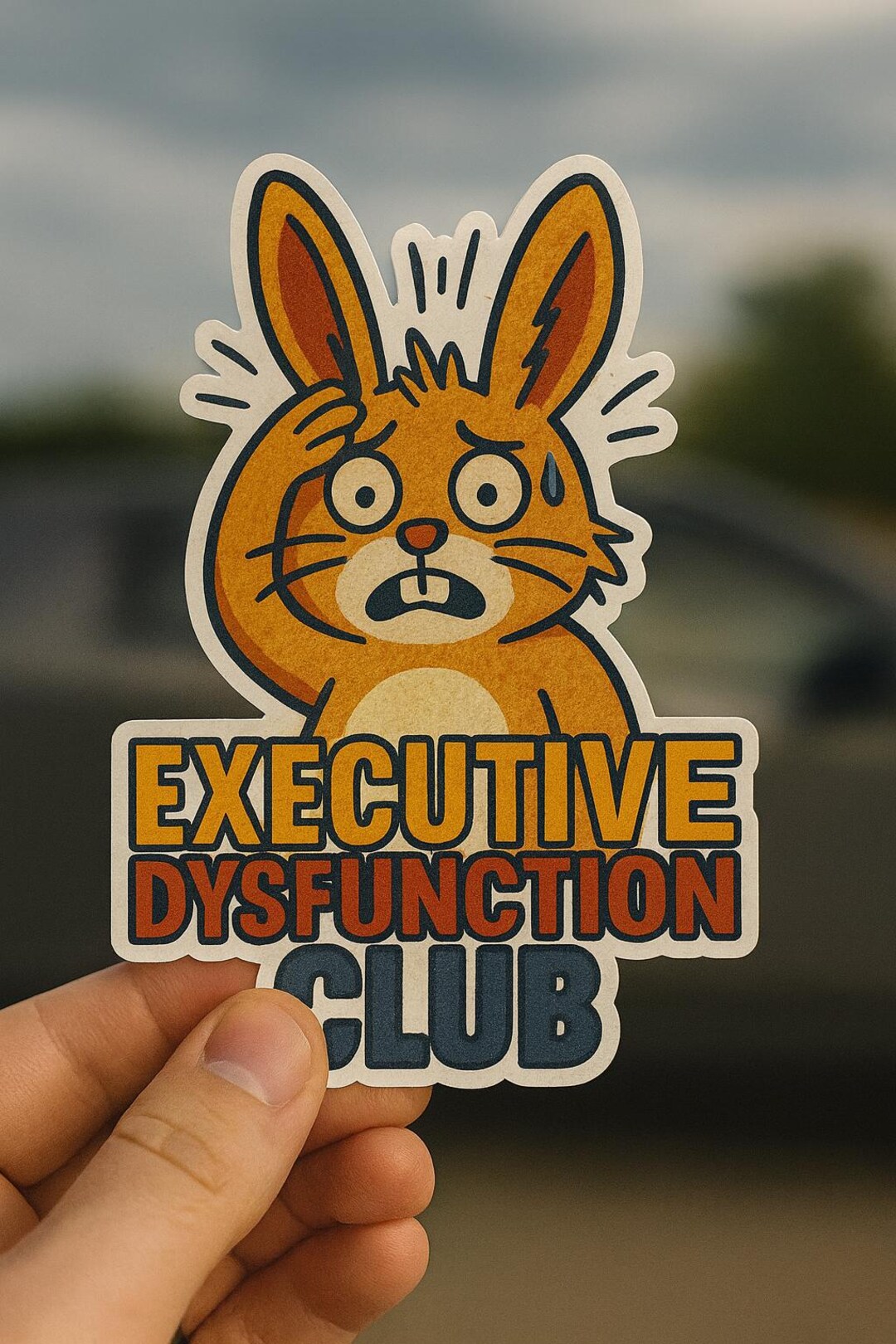 Executive Dysfunction Club ADHD Die Cut Vinyl Sticker - Etsy