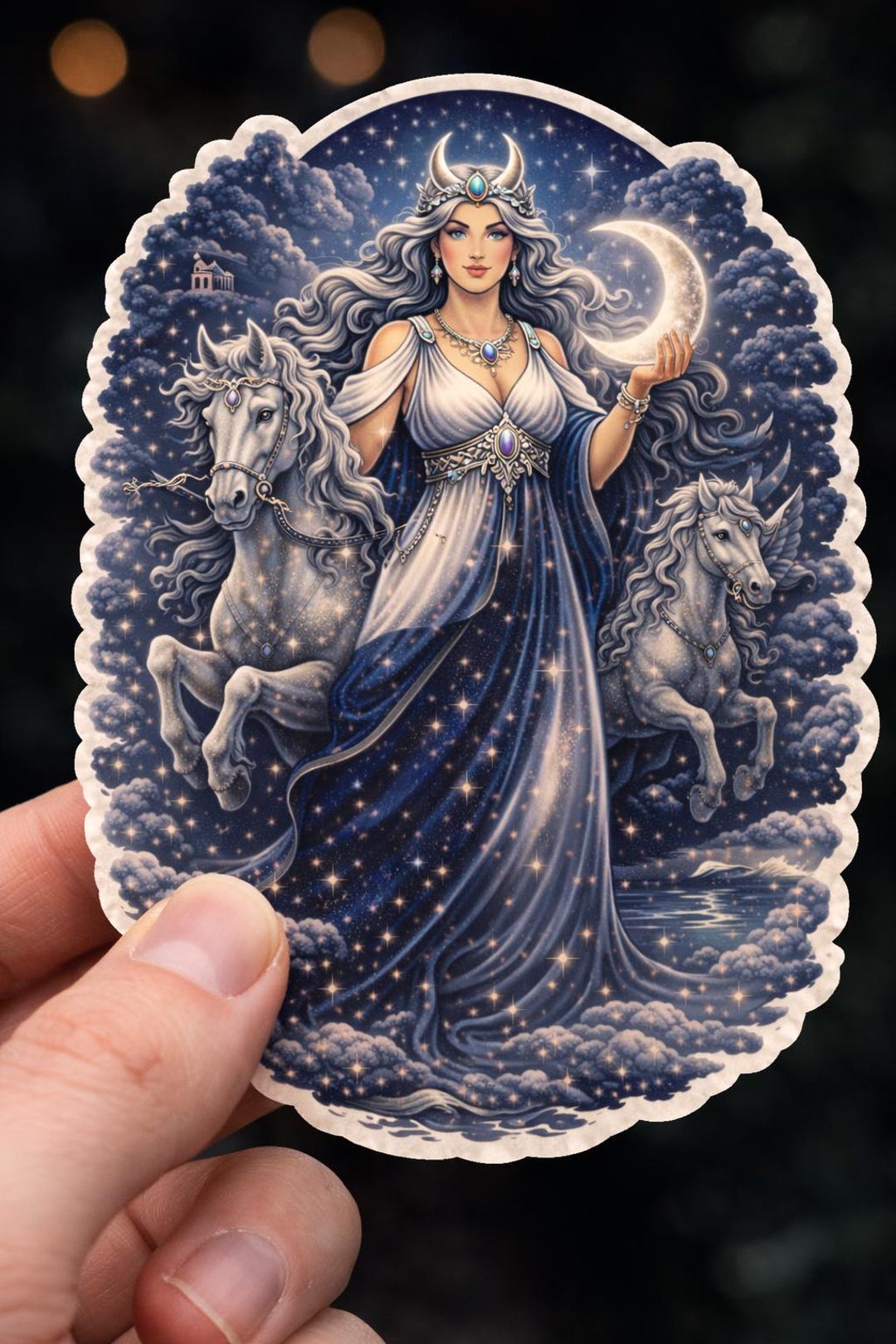 Selene Greek Goddess of the Moon Mythology Vinyl Die Cut Sticker - Etsy