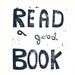Read a Good Book Wall Art Typography Linocut PRINT 8x10 | Etsy