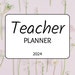 2024 Teacher Digital Daily, Weekly, Monthly Planner With Lesson Plan ...
