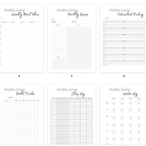 Healthy Living Digital Journal, With Recipes, Mood and Habit Trackers ...