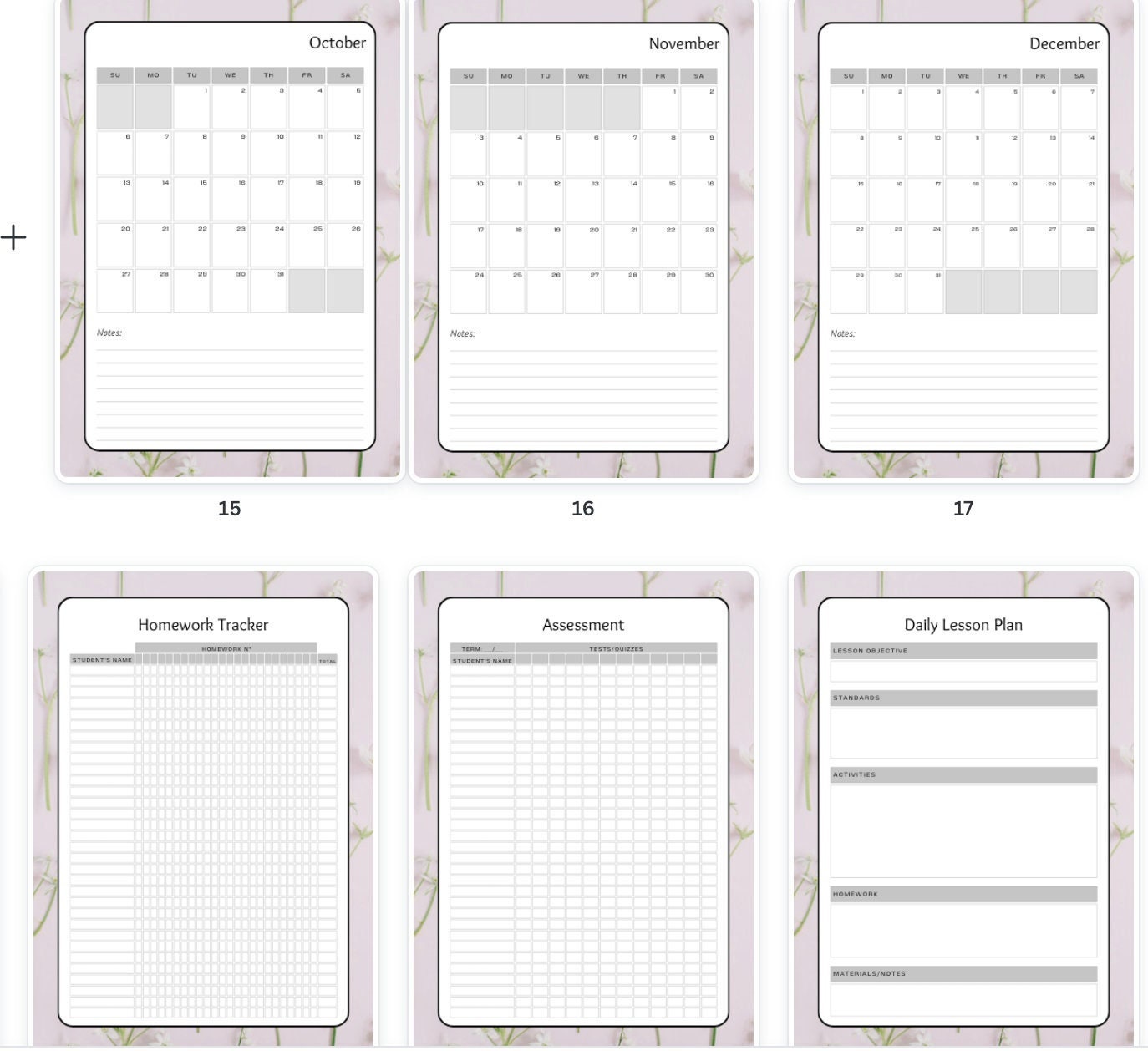 2024 Teacher Digital Daily, Weekly, Monthly Planner With Lesson Plan ...