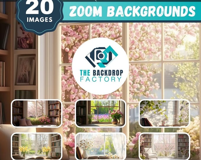 Backyard Flower Garden Zoom Background, Natural Virtual Spring Home ...